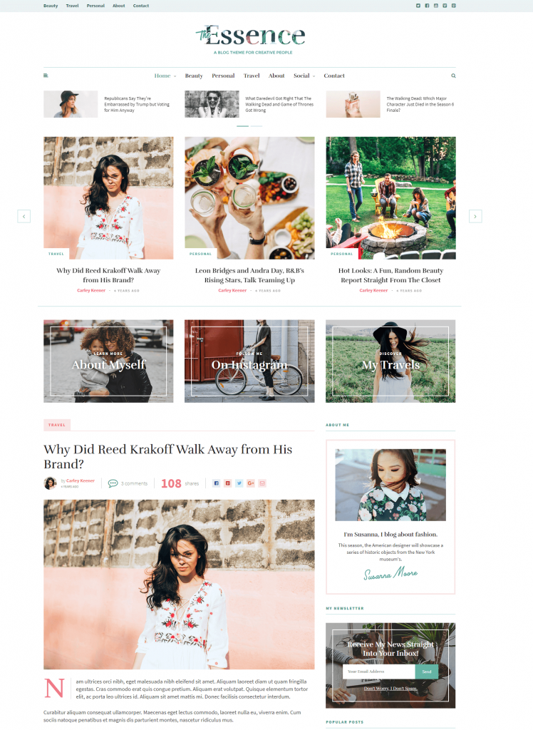 15+ best wordpress themes for writers (handpicked)
