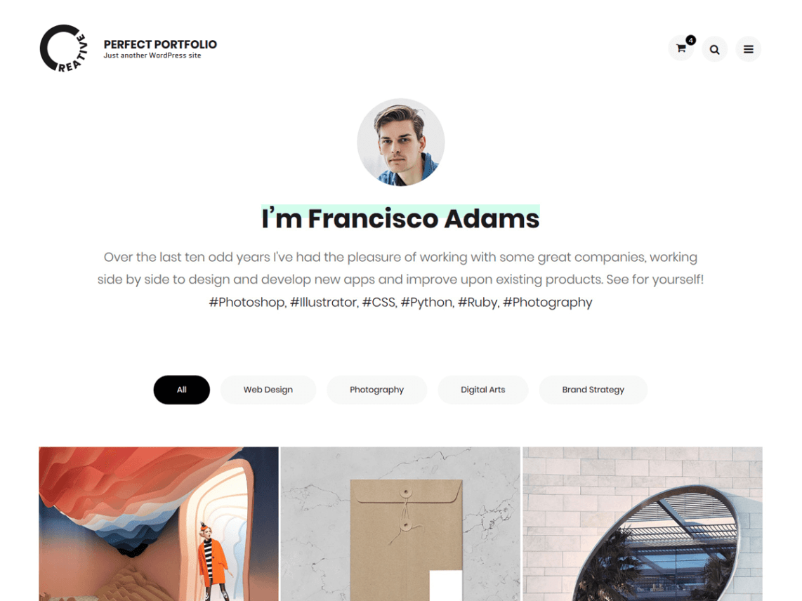 10+ Best Free WordPress Themes for Portfolio - Themebeez Blog