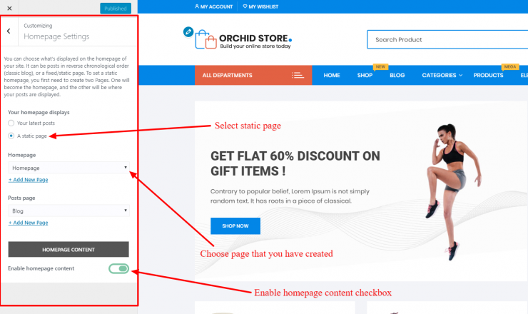 Orchid Store Theme Documentation