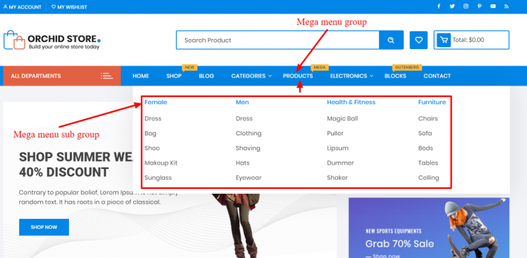 Orchid Store Theme Documentation